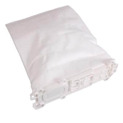 China Non-woven fabric dust white bag plastic card bored air filter dust bag for vacuum cleaner Vorwerk Kobold VK 135 136 for sale