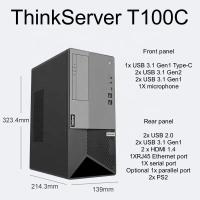 China ThinkServer T100C Tower Server with 5.2GHz Processor Main Frequency and Power Supply for sale