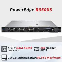 China Rack Type Dell PowerEdge R650XS Server 1U Xeon 4310 16gb Ram 512 SSD 800W Used 13kg for sale