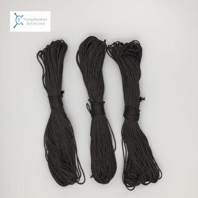 China 2-10mm negative ion electrode carbon fiber rope, fire-resistant and high-temperature resistant vacuum furnace heat-insulating carbon fiber rope for sale