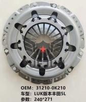 China Toyota Clutch Kit 240x150x270mm 31210-0K210 31210-0K400 for DYNA HILUX HIACE 2L 3L 5L for sale