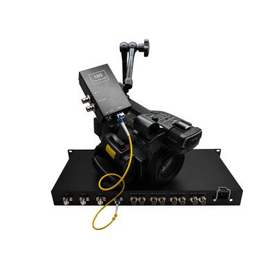 China 4 in 1 EFP 12G-SDI Video to Camera Fiber Optic Transmission System With 4pcs Transmitter and 1pc Rack CCU for sale