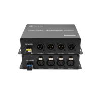 China 4 Channel Forward AES/EBU Balanced Digital Audio to Fiber Converter, Compliance With AES3 for sale