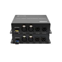 China 2 Channel Bidirectional AES/EBU Balanced Digital Audio Fiber Optic Converter for sale