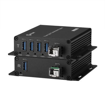China High-speed Signal Extension USB3.0 Fiber Optic Converter With 10G SFP Slot for sale