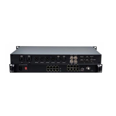 China Bidi-rectional 12G SDI Video+HDMI 4K60Hz+XLR Blanced Audio+18CH Ethernet+DMX, UltraHD Signals Transport for sale