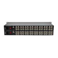China Rack Mounted 12G SDI Video to Fiber Converter with 16 Channels and LC Connector for SMPTE and UHDTV for sale