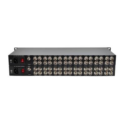 China Rack Mounted 12G SDI Video to Fiber Converter with 16 Channels and LC Connector for SMPTE and UHDTV for sale