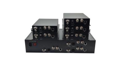 China 12G SDI Over Single Mode Fiber Transmitter and Receiver Extender Kits With XLR Audio and Ethernet for sale