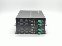 China Bidirectional 4K30Hz HD-MI Video to Fiber Converter With 3.5mm Audio, RS485/RS232 Data for sale