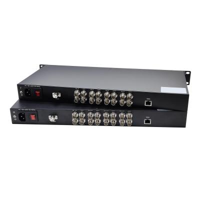 China 1RU 8x 3G SDI with 1GB Ethernet Fiber Optic Converter for sale