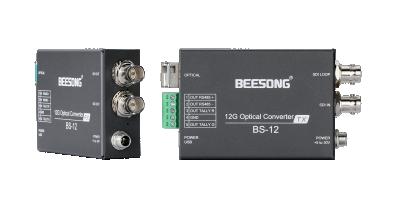 China 12G SDI Fiber Optic Converter With Tally, RS485, SFP Module for sale