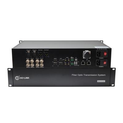 China Fiber Transmission System 12G-SDI Video+4K60Hz HDMI With KVM+XLR Audio+Network+Neutrik Fiber Connector for sale