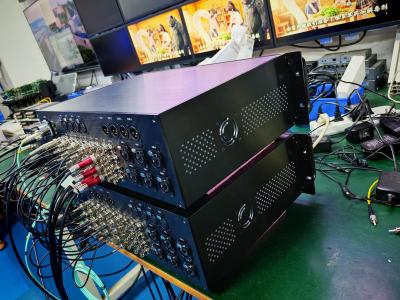 China 16 Channels 4K 12G SDI Video Fiber Transmission System with XLR Audio, 10GB Network, CNlinko Dual LC Fiber Connector for sale