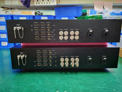 China 2x Bidirectional 4K 12G SDI Video Fiber Transmission System with 4K60 HDMI, 10GB Network, Dual ST Fiber Connector for sale