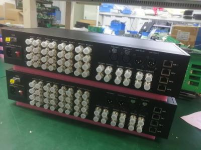 China 16x 12G Input, 6x 12G Return, Dual Audio and 4x 10G Network Connection Fiber Box for sale