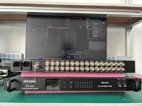 China BS-0316 BEESONG 16-Channel 3G SDI Fiber Converter Transmitter and Receiver Mux Fiber With LCD Screen for sale