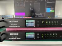 China BS-0316 BEESONG 16-Channel 3G SDI Fiber Converter Transmitter and Receiver Mux Fiber With LCD Screen for sale