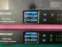 China BS-0316 BEESONG 16-Channel 3G SDI Fiber Converter Transmitter and Receiver Mux Fiber With LCD Screen for sale