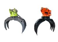 China Multifunctional Digger Hydraulic Rock Grab Attachment Q355B Excavator Log Grapple for sale