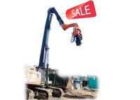 China 24m Excavator Pile Driving Arm , Long Reach Boom For 65ton Excavator for sale