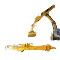 China 0.4-2.5cbm Excavator Attachment Hydraulic Telescopic Arm With Clamshell Grab for sale
