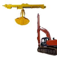 China BS900E Excavator Mounted Telescopic Arm 3 Sections For Digging Deep Basement for sale