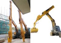 China 2.2cbm Bucket Capacity Long Reach Telescopic Boom For Grabbing Gravel for sale