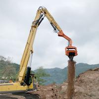 China 20ton Excavator Pile Driving Arm Long Reach Arm for sale