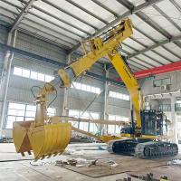 China Telescopic Excavator With Clamshell Bucket Telescopic Boom For Cat Hitachi Komatsu for sale