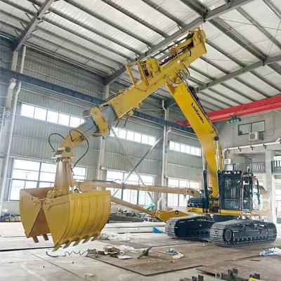 China Telescopic Excavator With Clamshell Bucket Telescopic Boom For Cat Hitachi Komatsu for sale