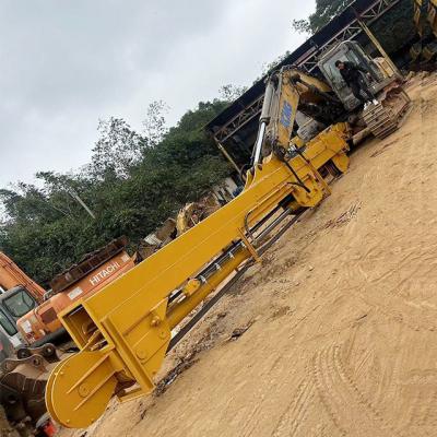 China High-Performance Excavator Telescope: Telescopic Arm with Clamshell Bucket for sale