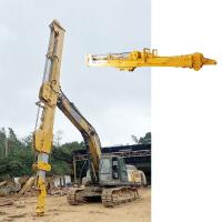 China Excavator Telescopic Arm Excavator Teledipper With Clamshell Bucket For Cat Hitachi for sale