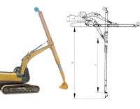 China Excavator Telescopic Arm For Digging House Foundation Dig Deeper for sale