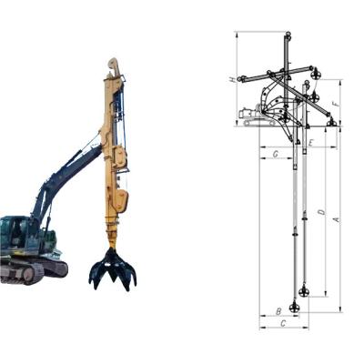 China Excavator Dipper Arm Excavator Clamshell Telescopic arm BS900E for sale