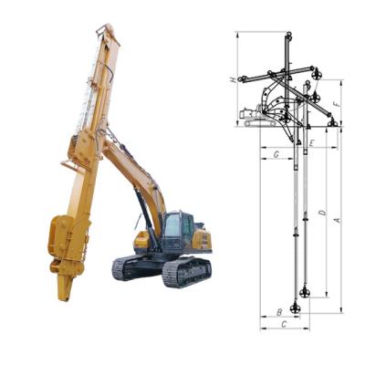 China Telescopic Excavator Telescopic 25m 30m 32m With Clamshell Bucket for Excavator for sale