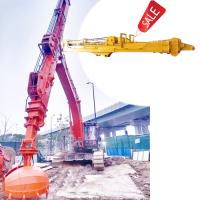 China Telescopic Excavator With Clamshell Bucket With Teeth For Grabbing for sale
