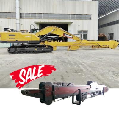 China Excavator Telescopic Boom With Clamshell Bucket / Grapple 25m 30m 32m for sale