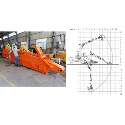 China Excavator Telescopic Boom Telescopic Arm Digging Deep Pit for sale