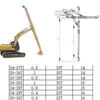 China Telescopic Arm for Excavator 14m 16m 18m Excavator Long Reach Boom for sale