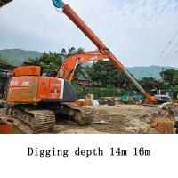China 14M 16M Excavator Long Reach Telescopic Boom Telescopic Arm for Excavator Hydraulic Telescoping Excavator Excavator Teledipper for sale