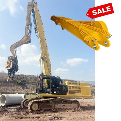 China 13.8m 15m 19m Excavator Pile Driving Arm Pile Hammer for 50Ton 65Ton Excavator for sale
