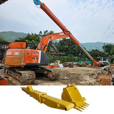 China Two Section Telescopic Excavator Arm 10m Clamshell Telescopic Arm for sale
