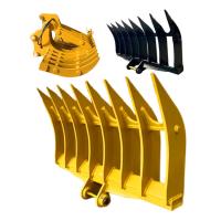 China High Quality Customized 6-25Ton Excavator Root Rake Bucket Attachment for Construction and Farm Industries for sale