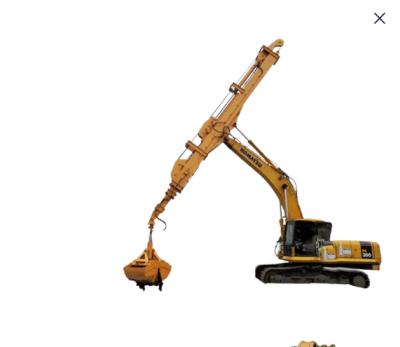 China Excavator Attachment Clamshell 10m 12m Three-section Telescopic Arm Long Reach Boom and Arm Suitable for 10-15ton Excavator for sale