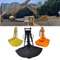 China Excavator Attachments 1-1.5cbm Clamshell Grab Bucket, Shell Bucket, Hydraulic Clamshell Excavator Bucket for 20-30ton Excavator for sale