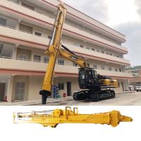 China 25M 30M Excavator Telescopic Dipper Arm with 1.5CBM Clamshell Bucket for sale