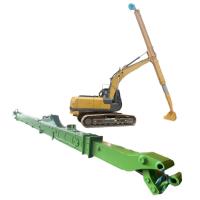 China Excavator Telescopic Arm with Bucket / Grapple for sale
