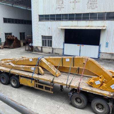 China Long-Reach Excavator Arm with Heavy-Duty Stone Grab — Optimal Solution for River Embankment & Dam Works for sale