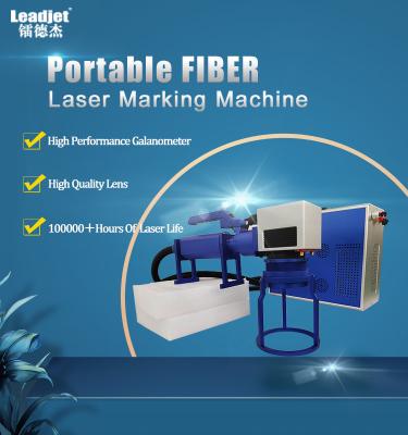 China Optical Fiber Laser Marking Machine Portable For Metal 30Watt ISO Certificate for sale
